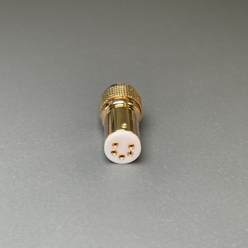 Straight 5-pin DIN Tonearm Connector